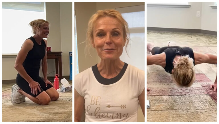 59-latka wpisała się do Księgi Rekordów Guinnessa. Zrobiła 1575 pompek ...